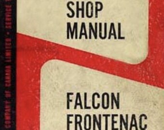 1960 Ford Falcon Frontenac Service Shop Repair Manual Oem Cnd - Etsy