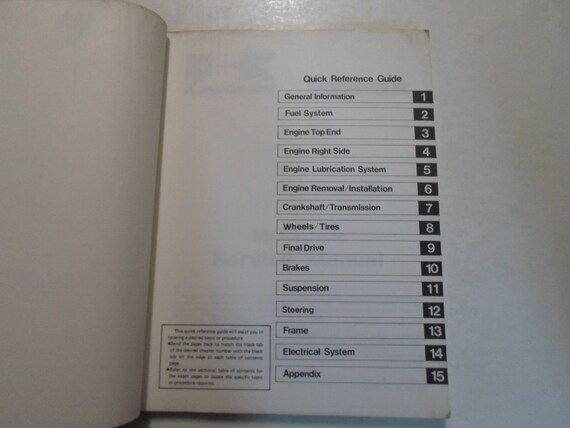 1988 Kawasaki KD80X Motorcycle Service Shop Repair Wo… - Gem