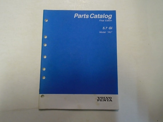 Volvo Penta Parts Catalog 5.7 Gi Model hu P/N - Etsy