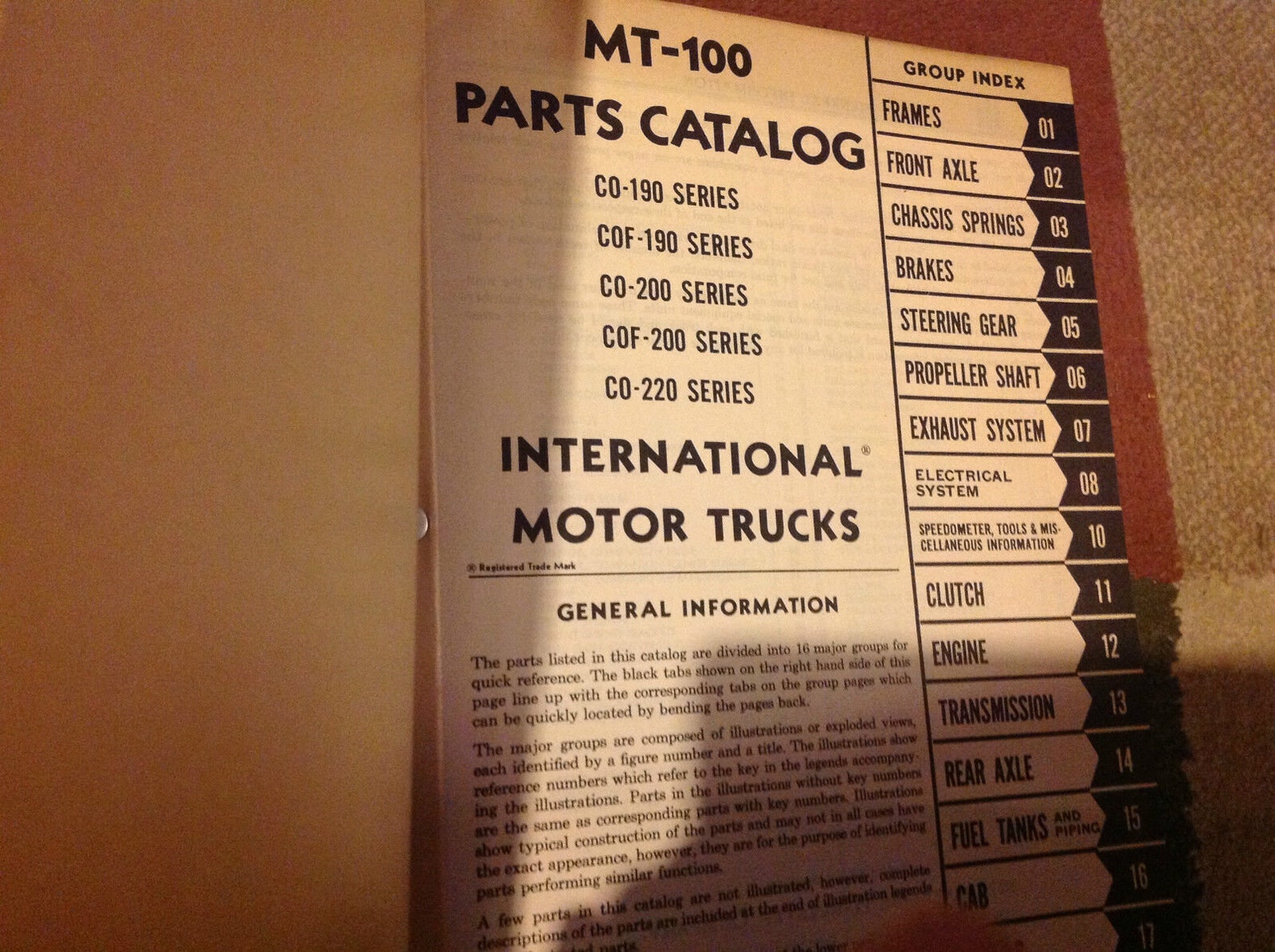 International Trucks Ihc Mt100 Mt 100 Motor Truck Parts - Etsy