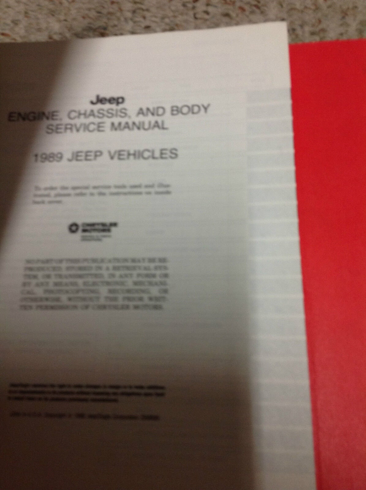 1989 Jeep Wrangler Cherokee Wagoneer Service Shop Repair - Etsy