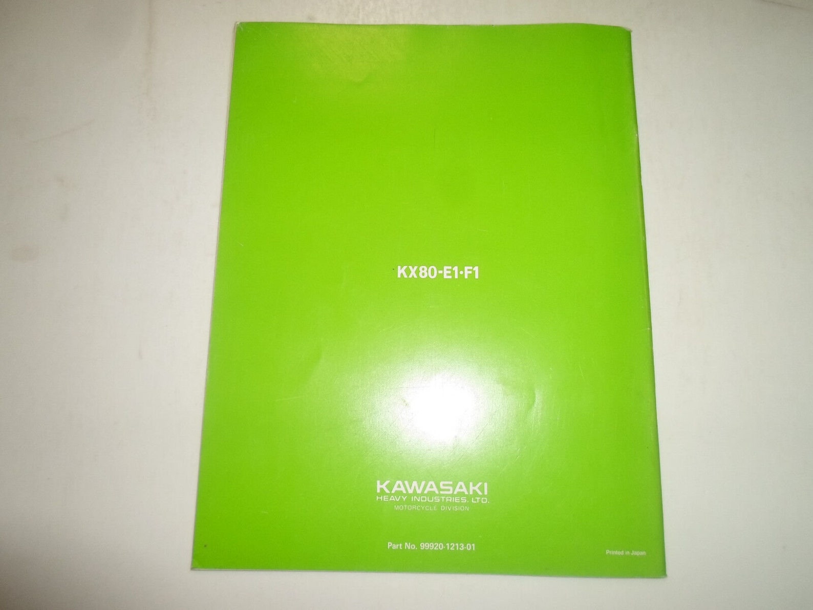 1983 Kawasaki Kx 80 Motorcycle Owners Manual Service Manual Factory 2 ...