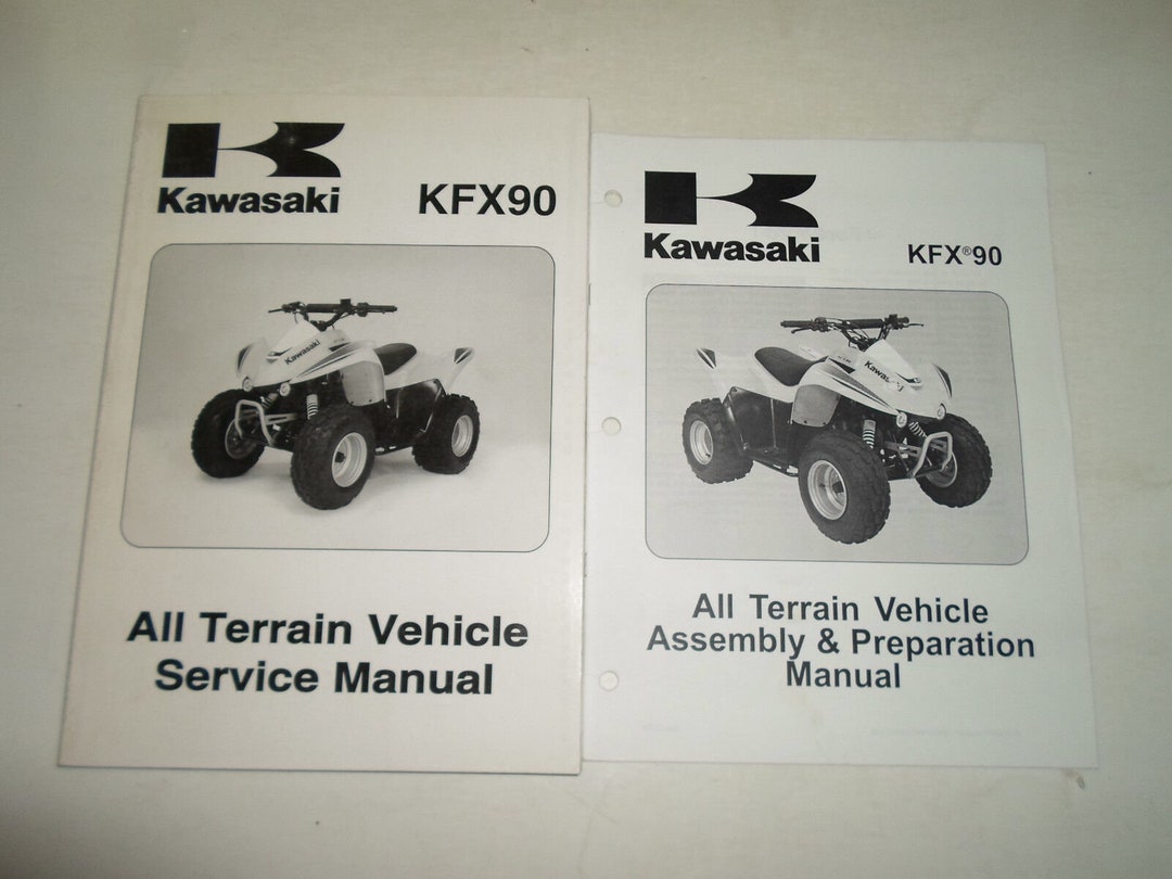 2007 Kawasaki Kfx 90 All Terrain Vehicle Atv Service Repair Manual 2 Vol Set Oem - Etsy