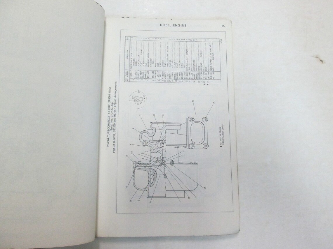 Caterpillar D353 Vehicular Engine 97u1-up Parts Book Manual - Etsy