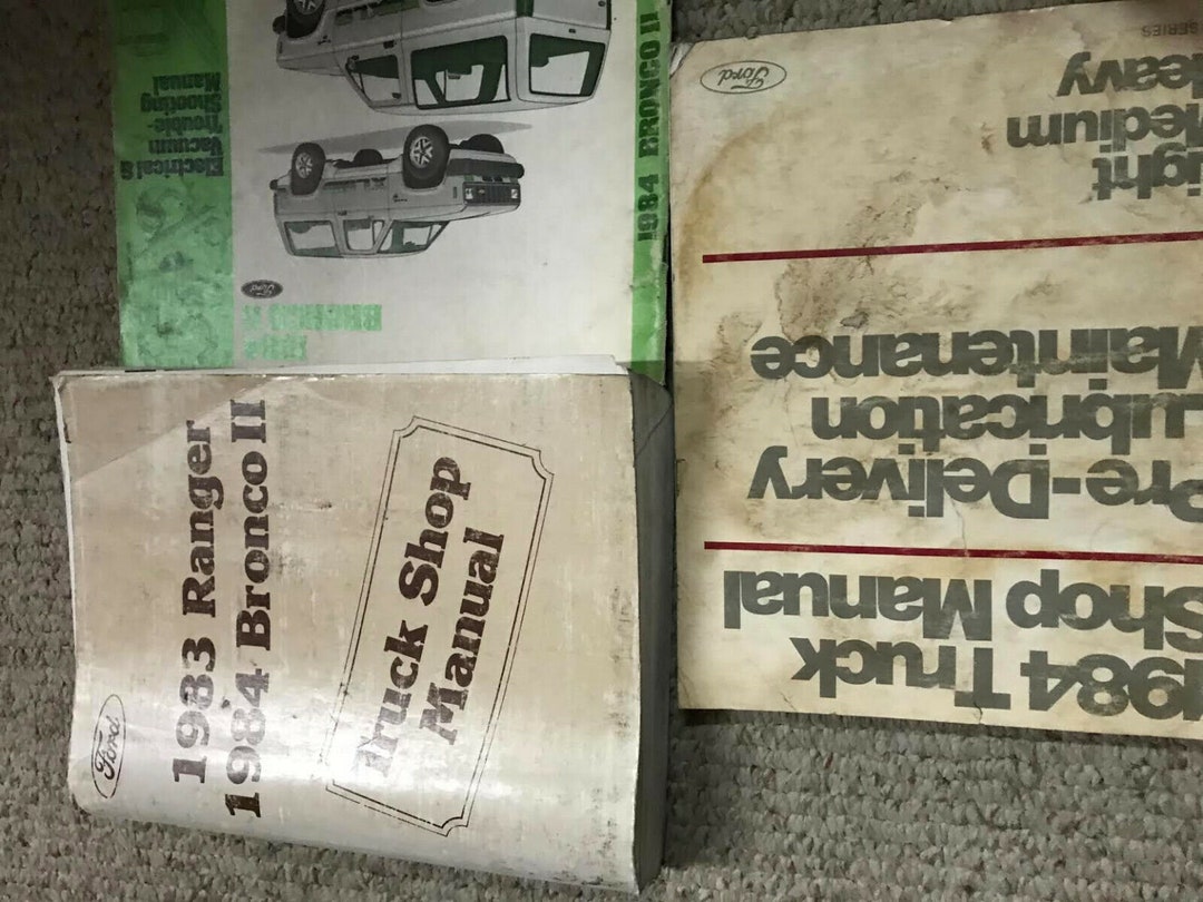 1983 Ford Ranger 1984 Bronco Ii Truck Service Shop Repair Workshop ...