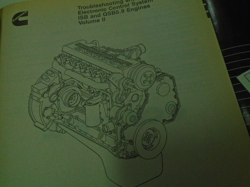 1999 Cummins ISB & QSB5.9 Engines 2 Vol Set With Wiring Service Shop ...