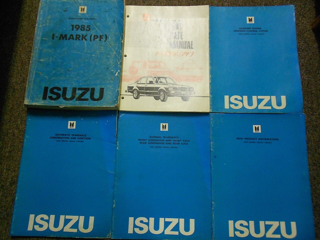 1985 Isuzu I-mark Mark Service Repair Shop Manual Huge Set Factory Oem ...