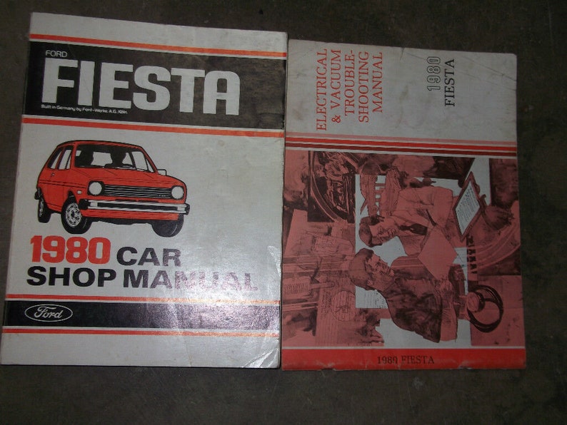 1980 Ford Fiesta Car Service Shop Repair Manual Set Factory Oem Books ...