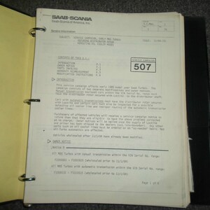 1975 1985 Saab Paint Codes Turbocharger Service Campaign Repair ...