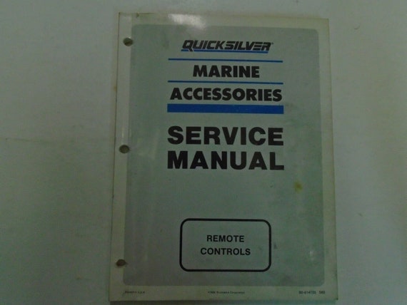 QuickSilver Marine Remote Controls Service Manual 90-… - Gem