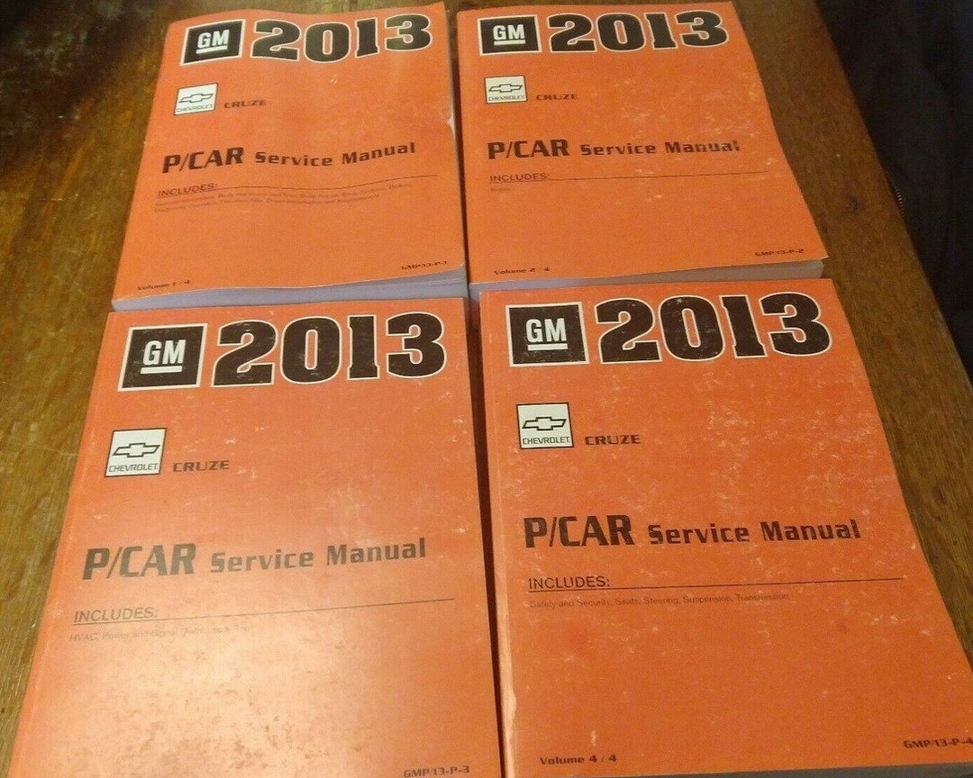 2013 Chevrolet Chevy CRUZE Service Workshop Shop Repair Manual Set ...