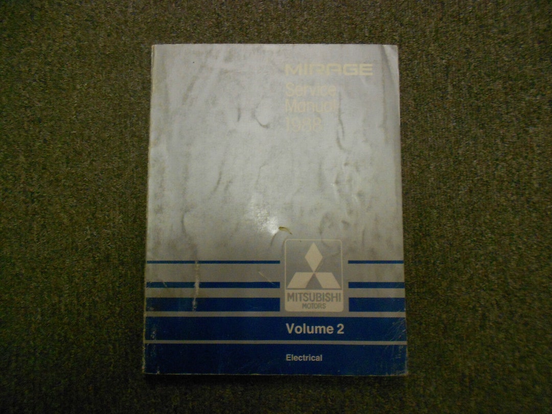 1988 Mitsubishi Mirage Service Repair Shop Manual Vol 2 Factory Oem ...