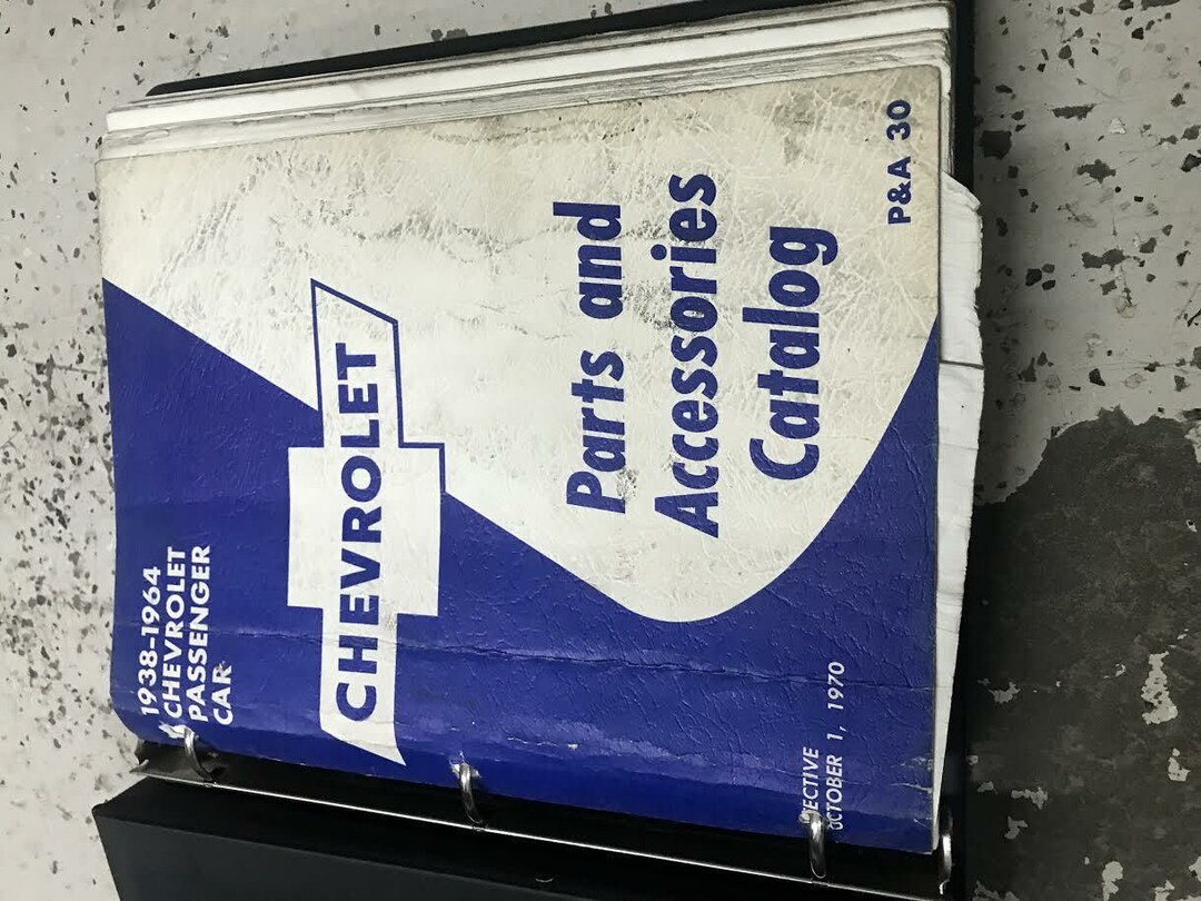 1938 1940 1943 1945 1959 1964 Chevy Parts & Accessories Catalog Manual ...