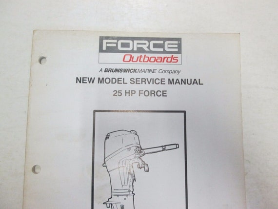 Force Outboards 25 Hp Force New Model Service Manual … - Gem