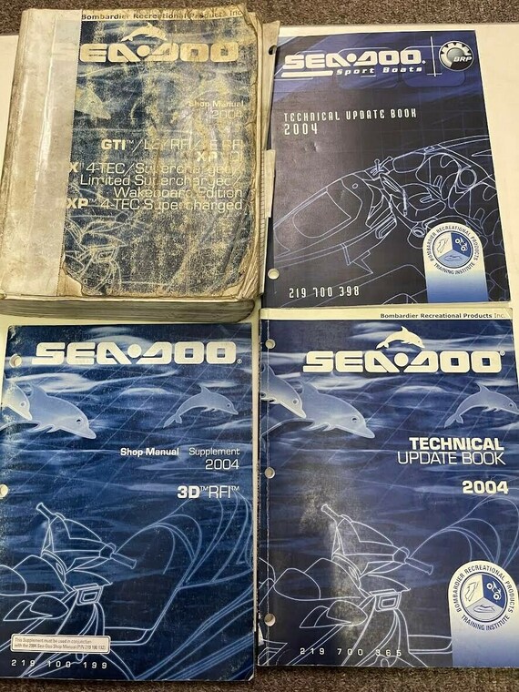 2004 Sea Doo Gti Gtx Xp Rxp 4-tec Di Supercharged Etc Service - Etsy
