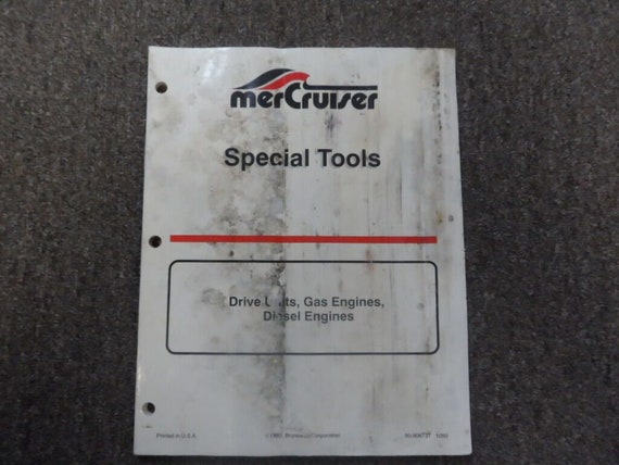 1994 Mercruiser Special Tools Drive Units Gas Diesel … - Gem