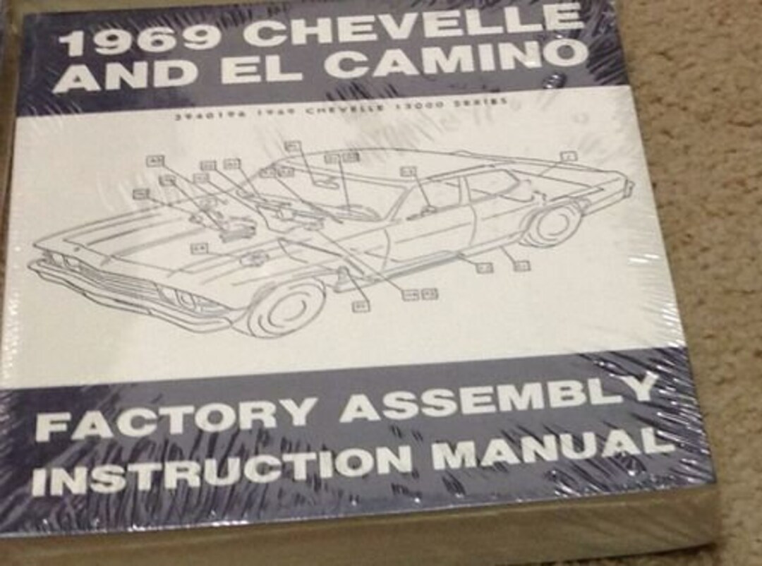 1969 Chevy Chevelle & El Camino Assembly Instruction Manual Factory - Etsy