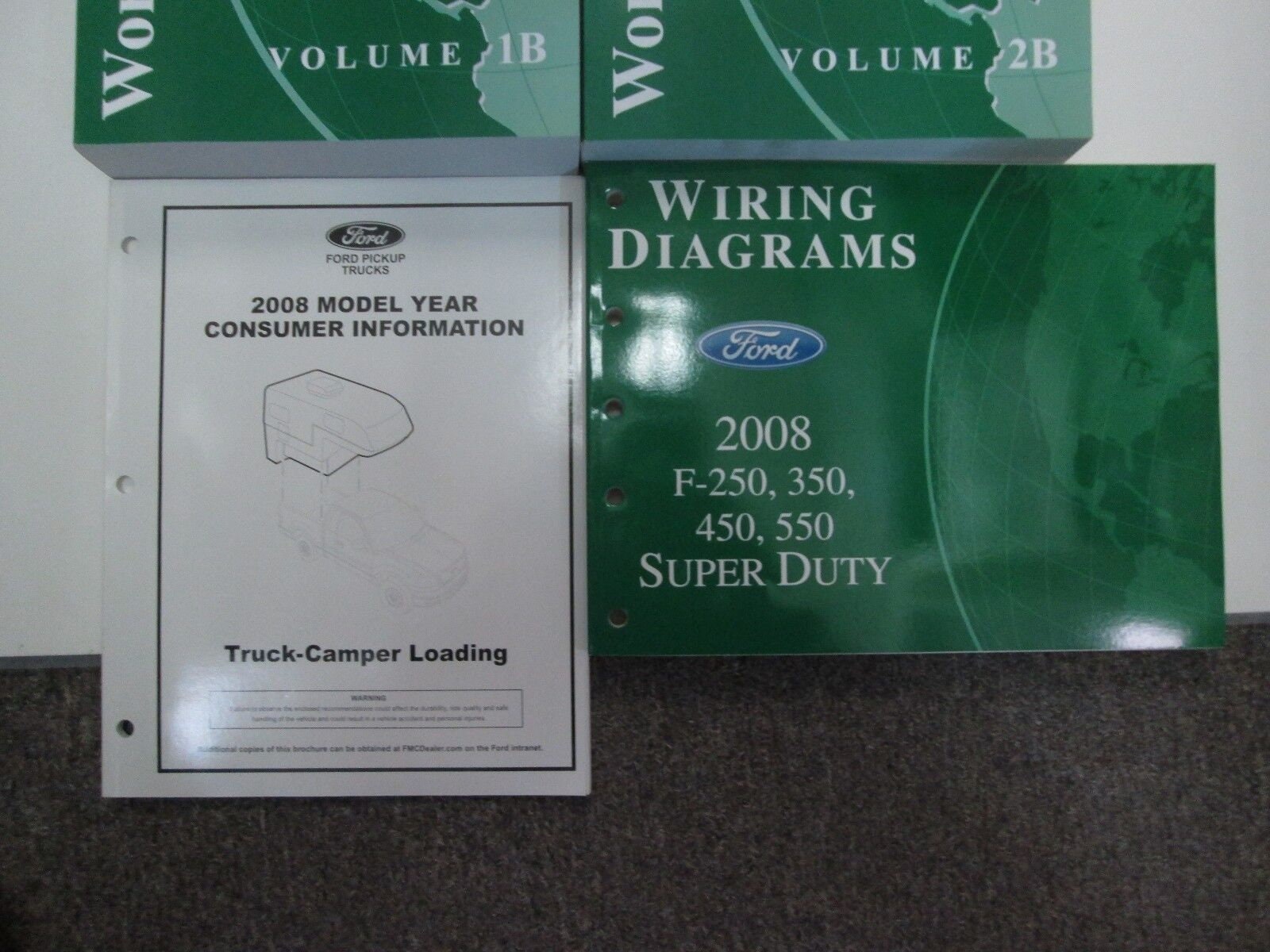 2008 Ford F250 F350 F450 F550 Truck Service Shop Repair Manual 7V Set ...