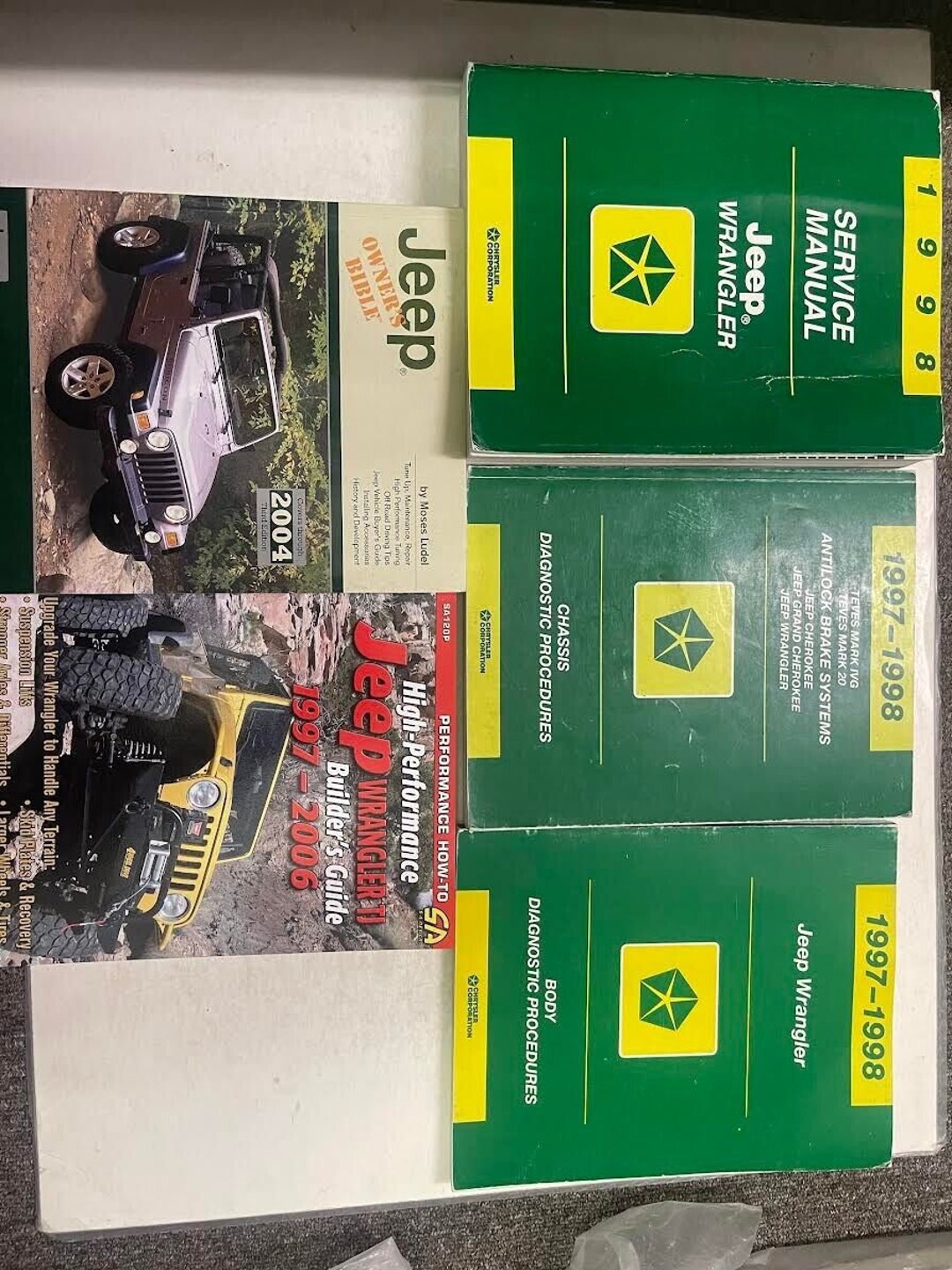 1998 JEEP WRANGLER Service Shop Workshop Repair Manual Set OEM - Etsy