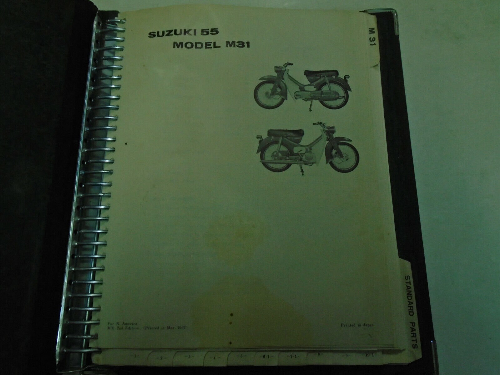 1967 Suzuki 55 Model M31 Parts Catalog Manual Factory Oem Book Used ...