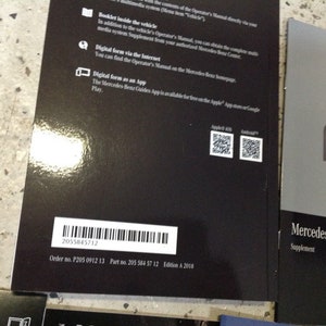 2018 Mercedes Benz C Class Sedan Owner Owners Operators Manual Set ...