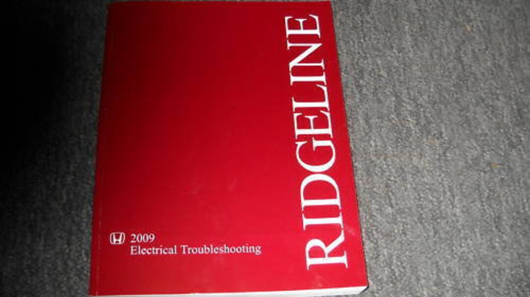 2009 Honda Ridgeline Truck Electrical Wiring Diagram Manual Ewd Oem - Etsy