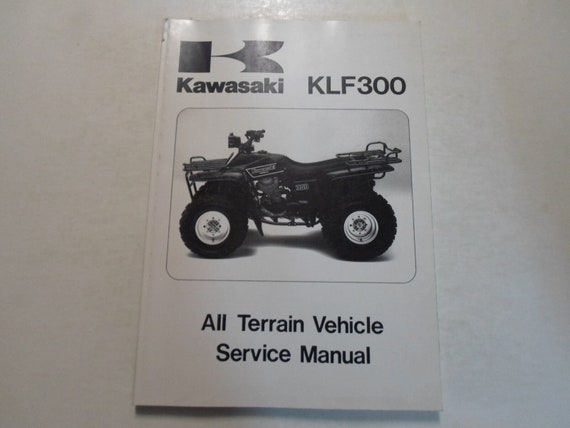 1986 1987 1988 Kawasaki KLF300 ATV BAYOU Service Repa… - Gem