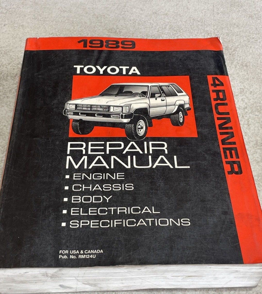 1989 TOYOTA 4RUNNER 4 RUNNER Service Shop Workshop Repair Manual OEM - Etsy