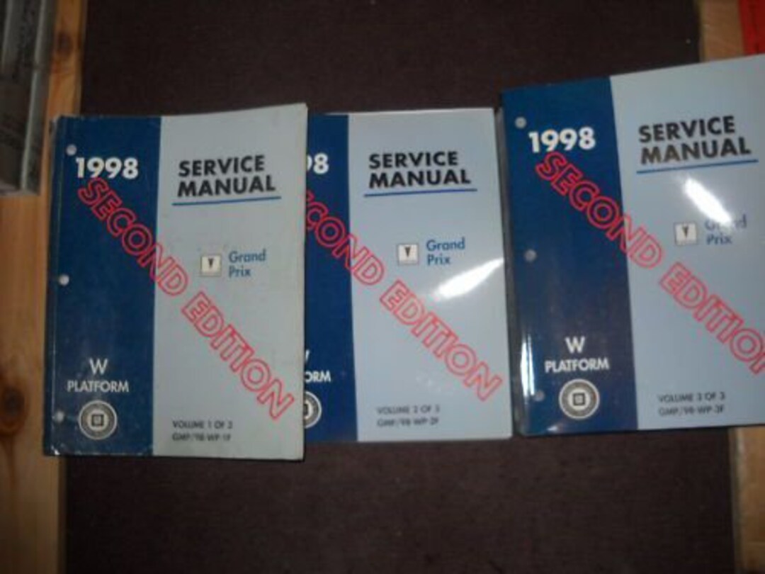 1998 Pontiac Grand Prix Service Shop Manual Set 2nd Edition W Trans ...