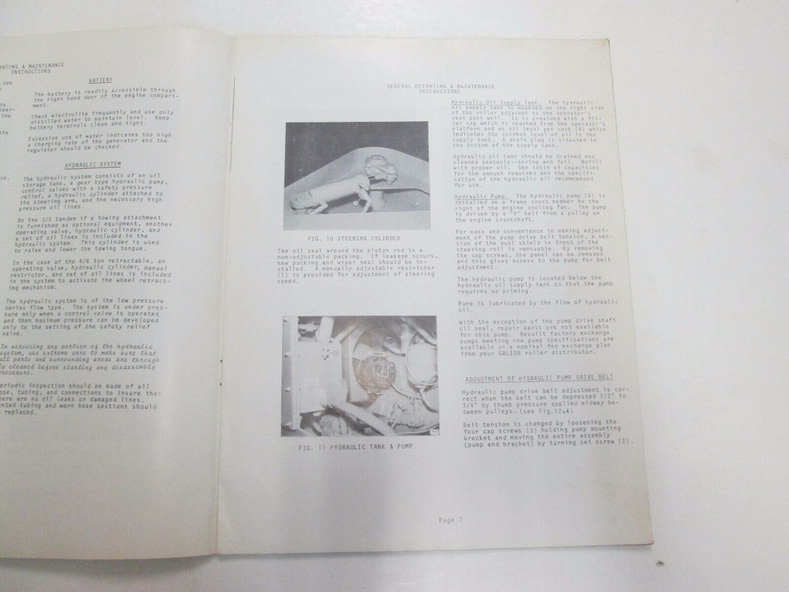 Galion Tandem Rollers 3 to 5 4-6 Ton Retractable Operators - Etsy