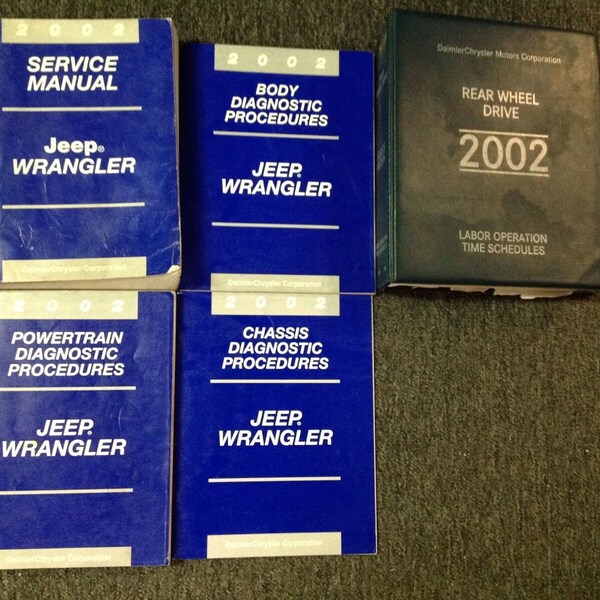 Jeep Wrangler Workshop Manual - Etsy