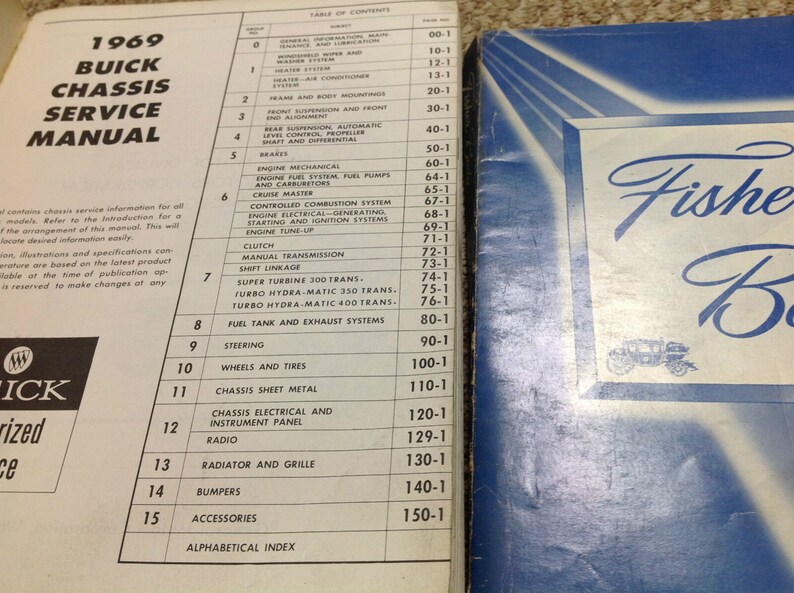 1969 Buick Skylark Riviera Wildcat Gs 350 450 Service Shop Manual Set W ...