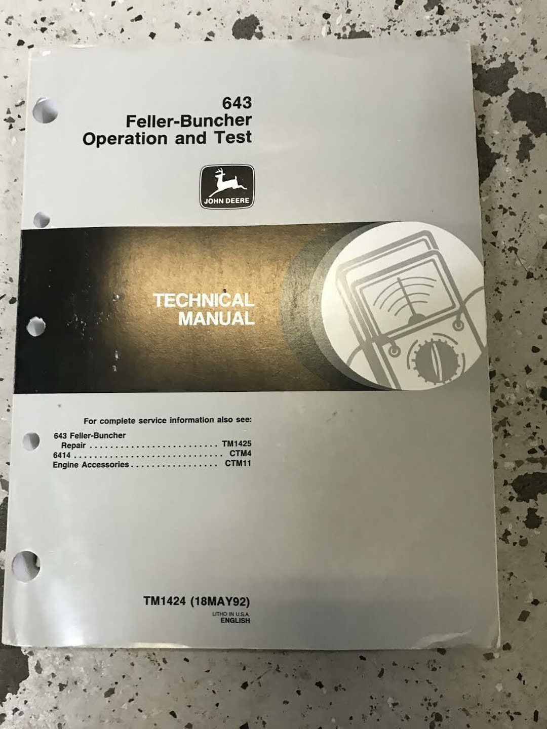 643 Feller Buncher Operation & Test Technical Service Shop Repair ...