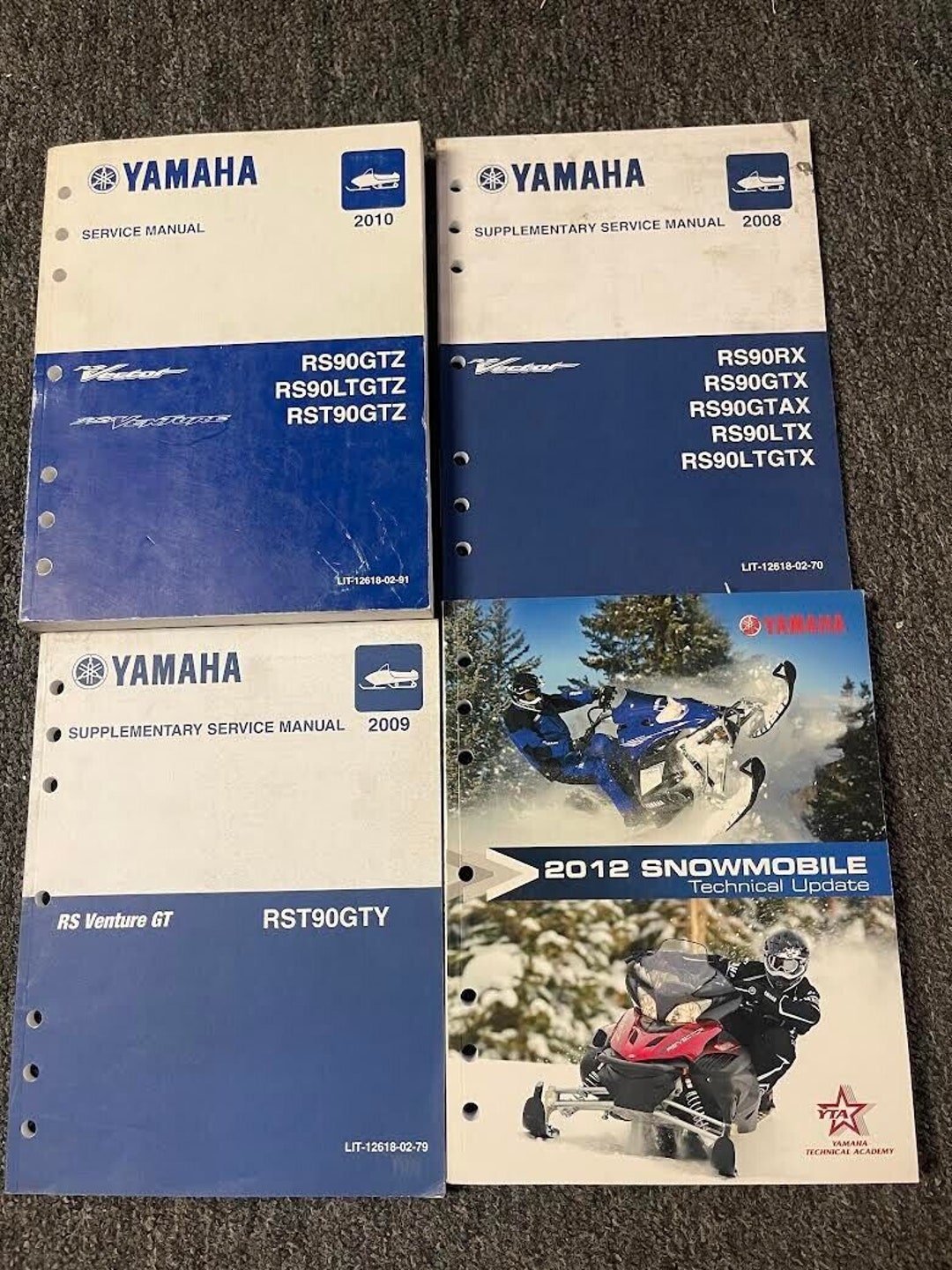 2010 Yamaha RS Vector Venture RS90PLTD RST90PGTD Service Manual Set W ...