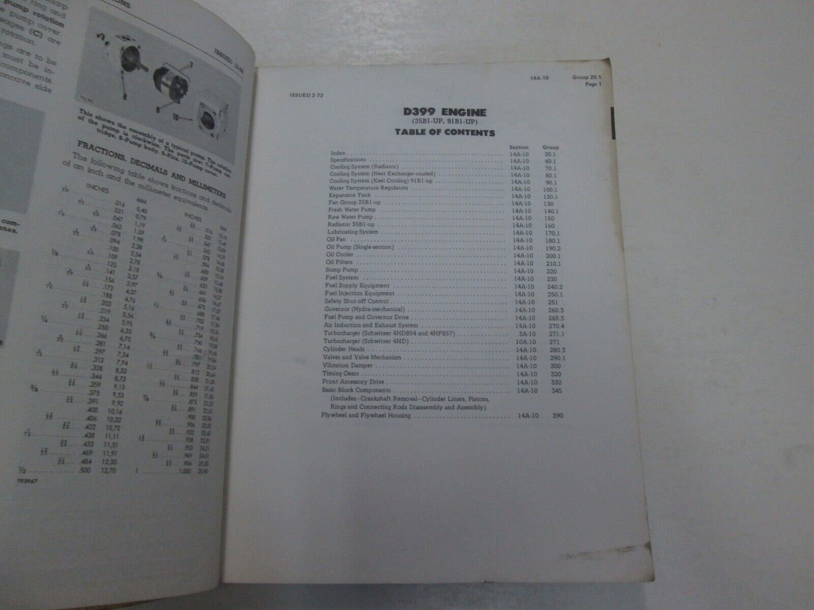 Manual de servicio de motores Caterpillar D399 G399 D398 G398 D379 G379 ...