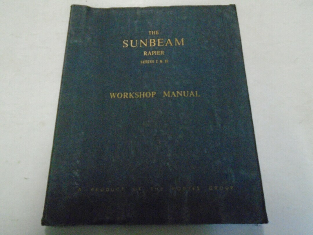 1959 Sunbeam Rapier Service Repair Shop Manual Used Wear FACTORY OEM ...