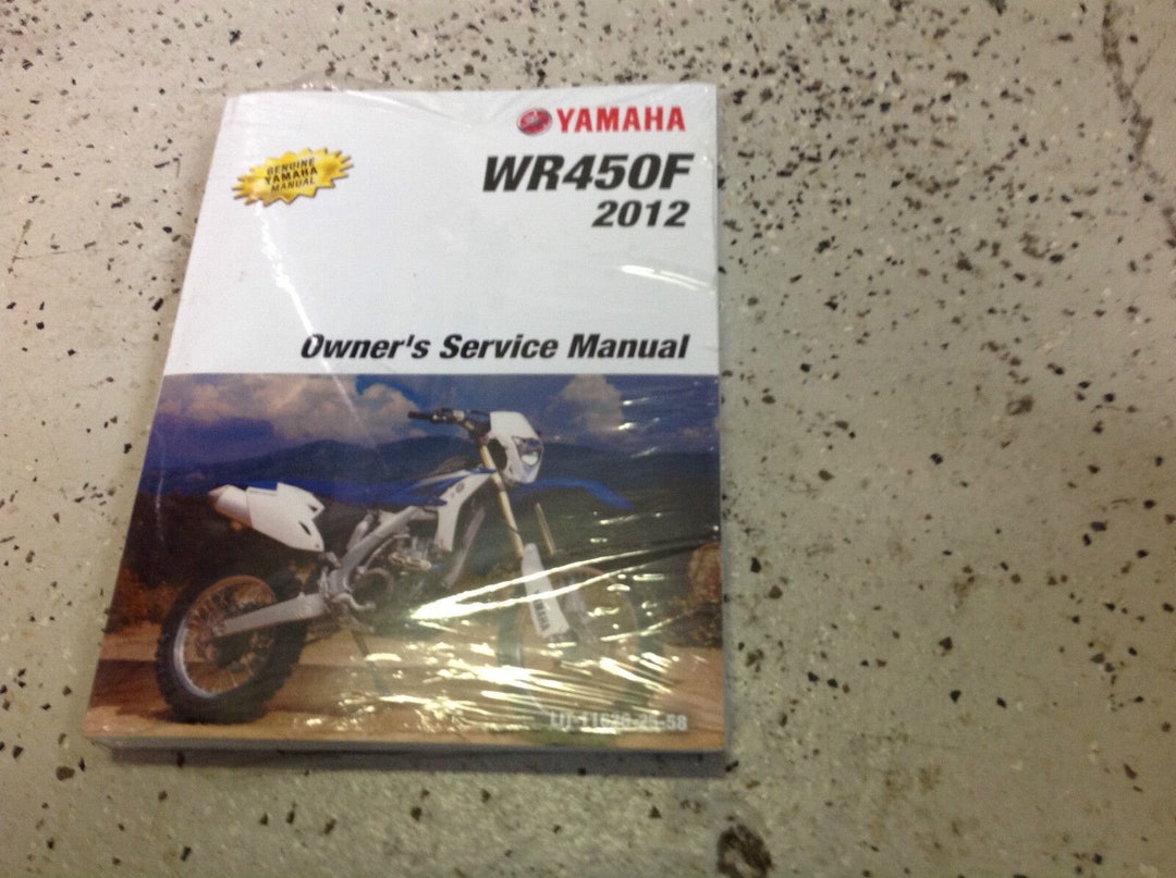 2012 Yamaha WR450F WR 450 F Repair Shop Workshop Service Manual NEW - Etsy