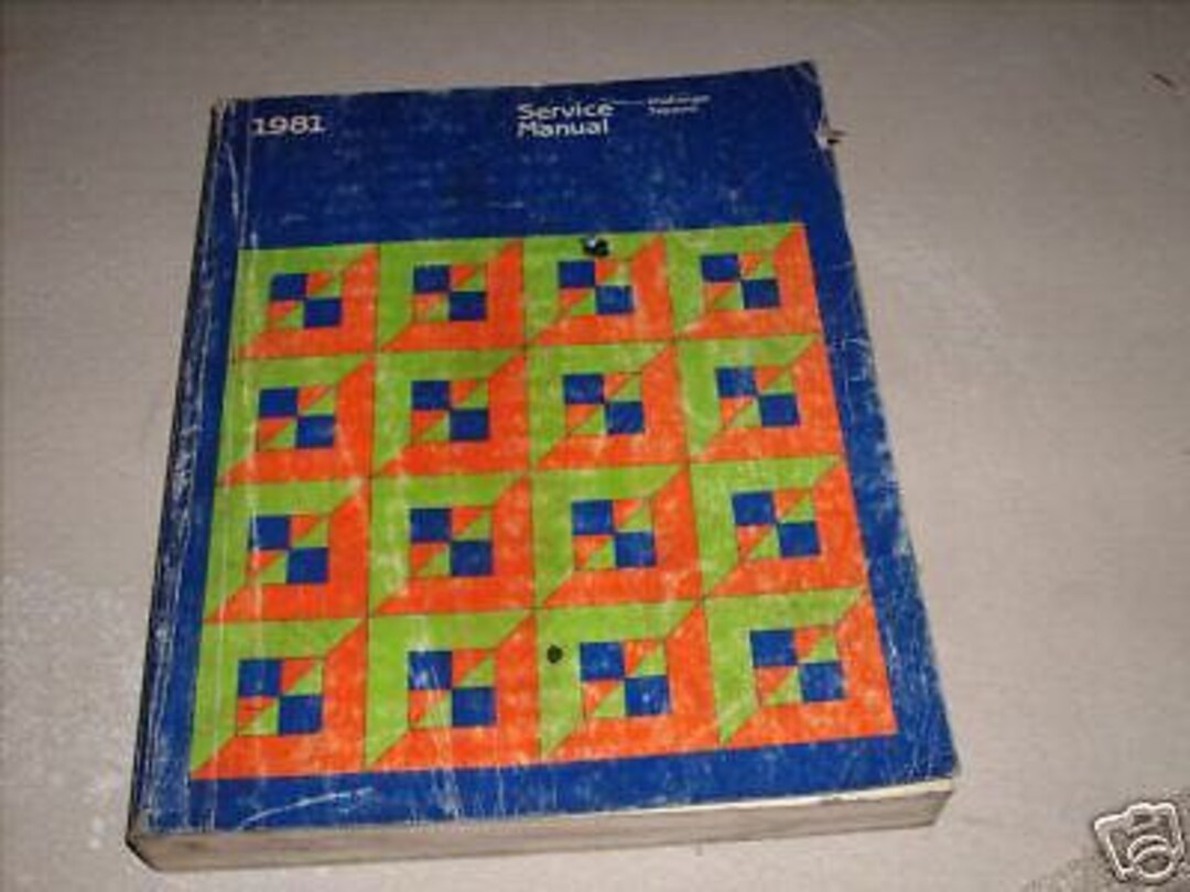 1981 Mopar Dodge Challenger & Plymouth Sapporo Shop Service - Etsy