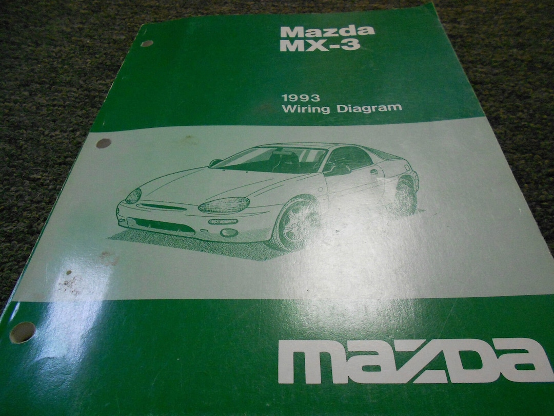 1993 Mazda Mx-3 Mx3 Electrical Wiring Service Manual Book Dealership ...