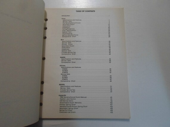 1983 Yamaha Snowmobile Mechanics Guide Manual Factory… - Gem