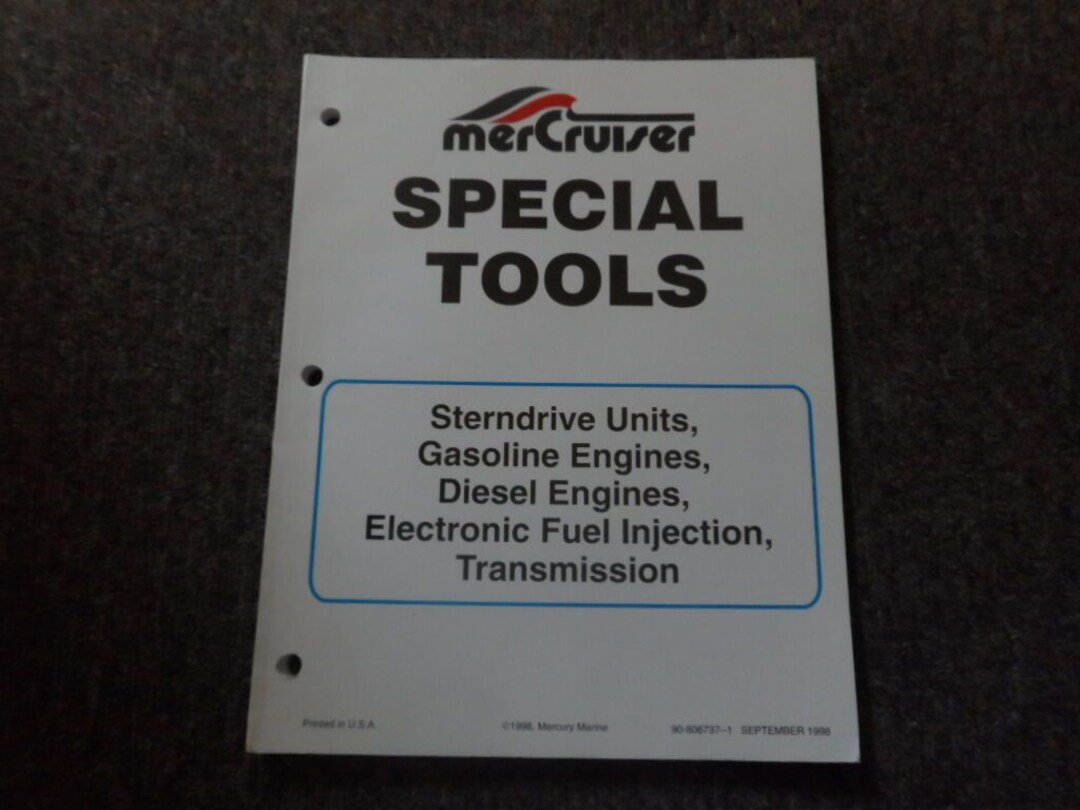 Mercruiser Special Tools Sterndrive Units Gasoline Diesel Engines EFI ...