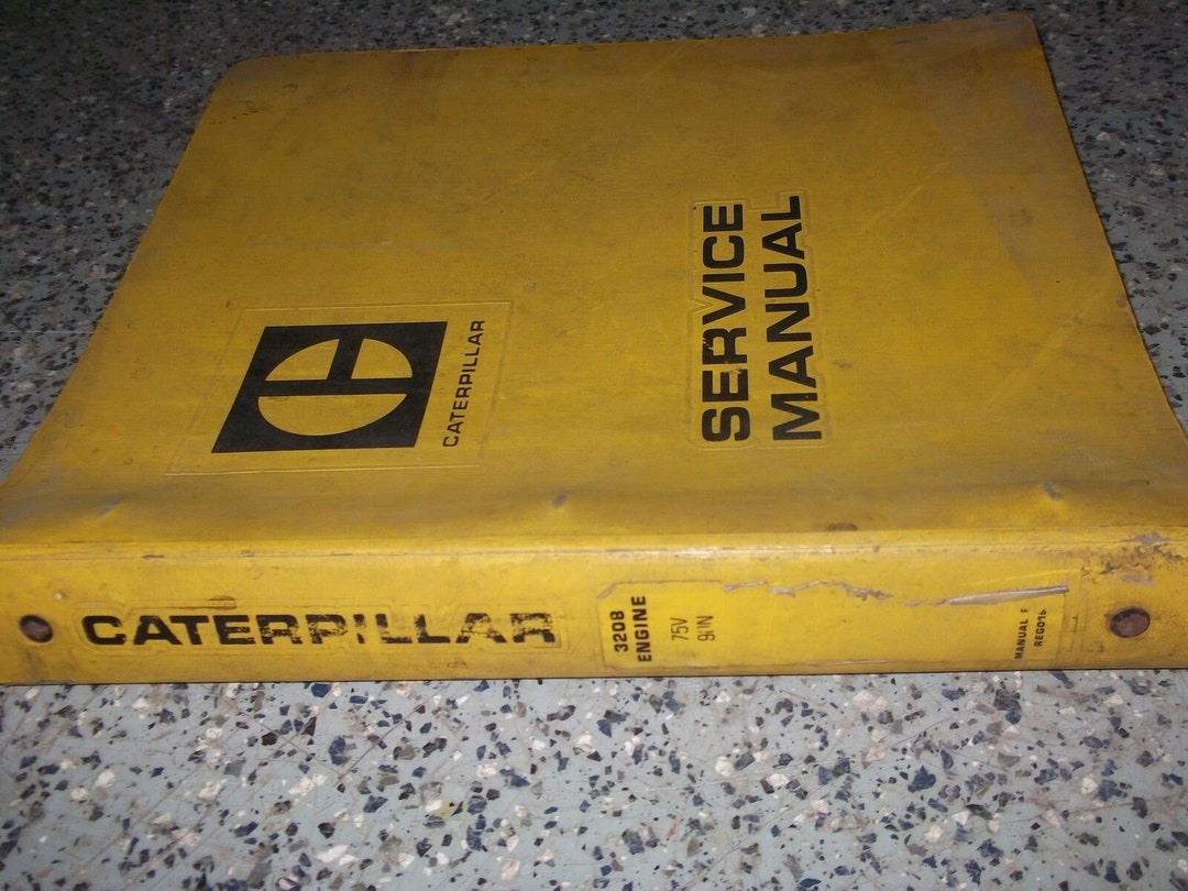 Caterpillar Cat 3208 Engine Serial 75v1-up 90n1-up Service Shop Manual ...