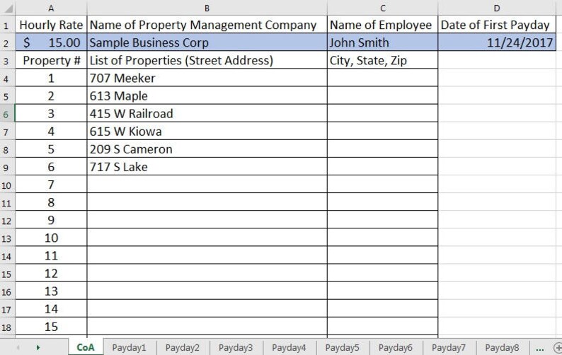 Annual Bi-weekly Timecard Payroll Calculator - Etsy