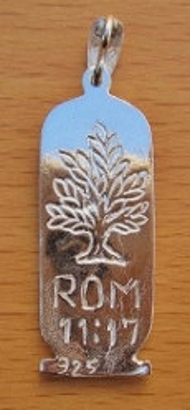 Grafted-in Pendant // Messianic // Scripture Enscription on Back - Etsy