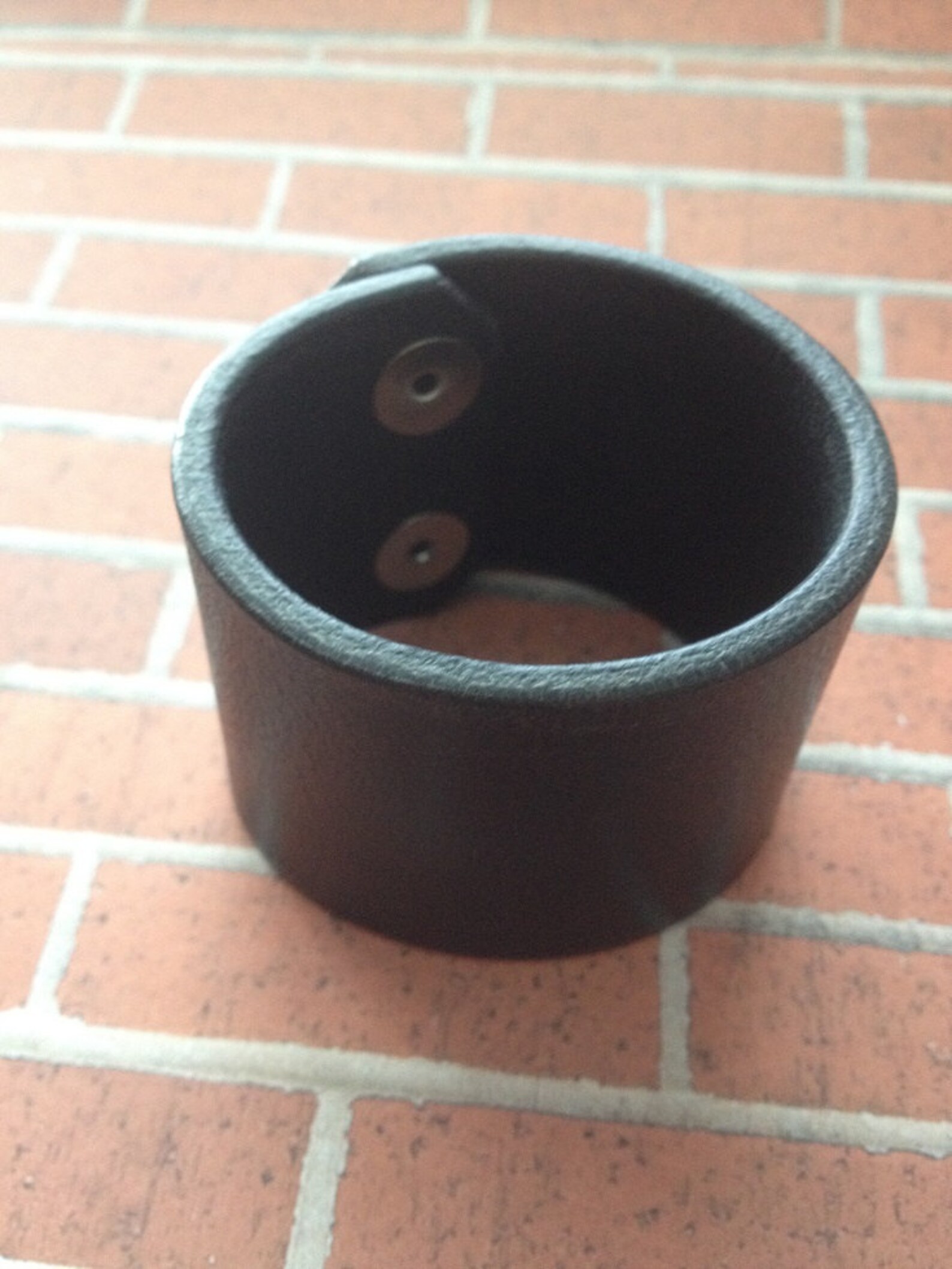 Black Leather Wrist Band. - Etsy