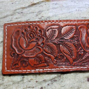 Hand Tooled Rose Pattern Wallet #3 - Etsy