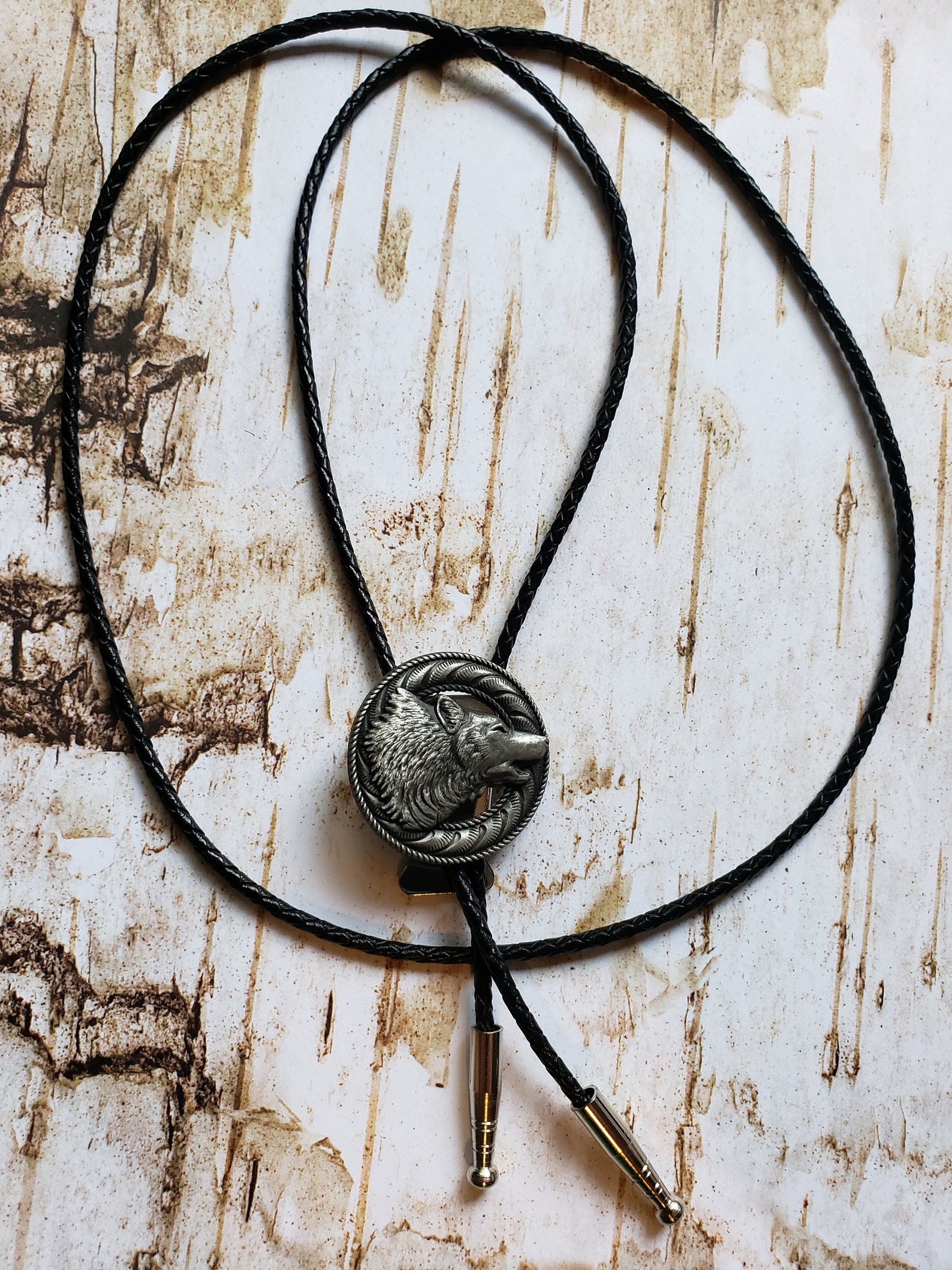 NEW!!!! Wolf Bolo Tie - Etsy