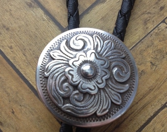 Bell Trading Co Road Runner Bolo Tie Copper & Faux Turquoise Vintage ...