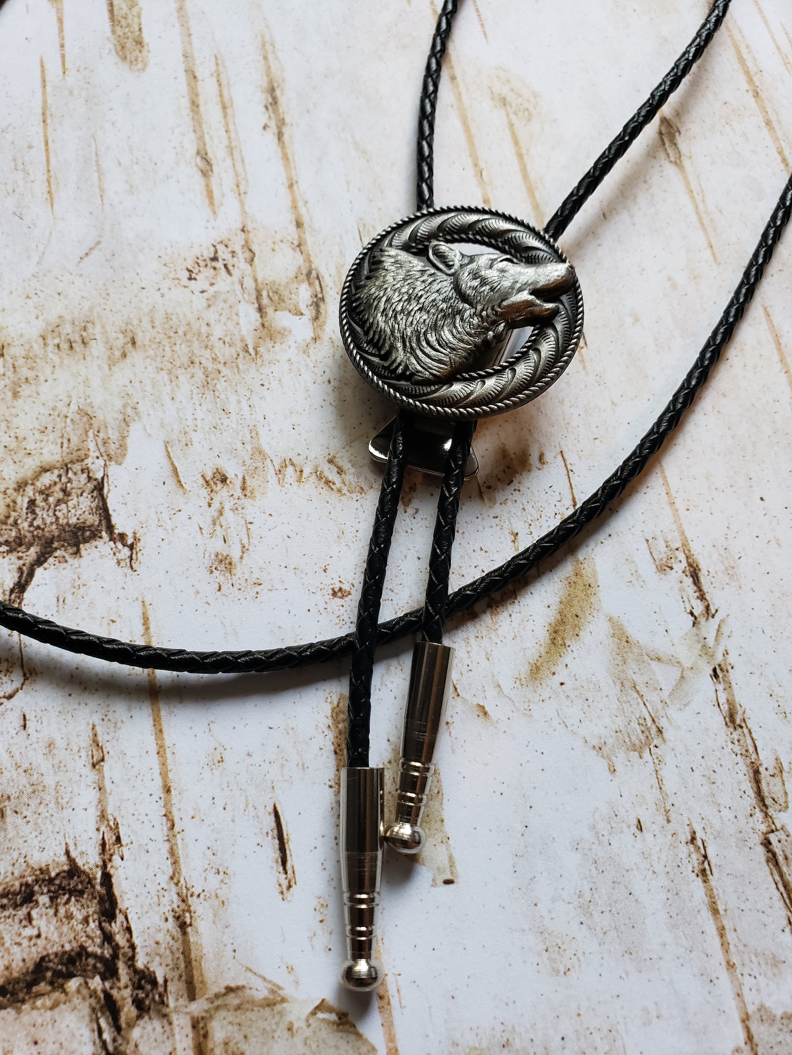 NEW!!!! Wolf Bolo Tie - Etsy