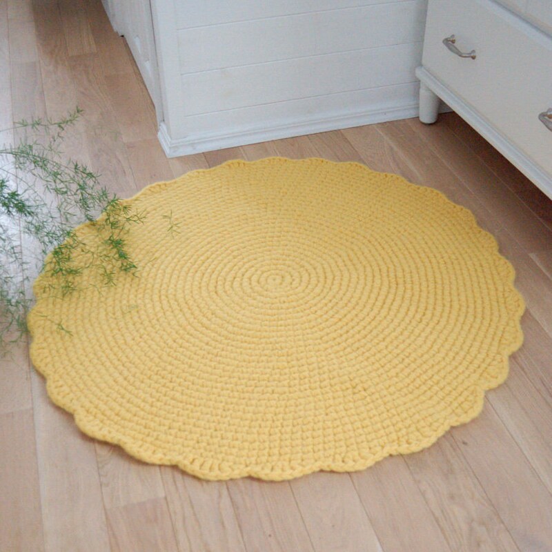 Knitted Rug - Etsy
